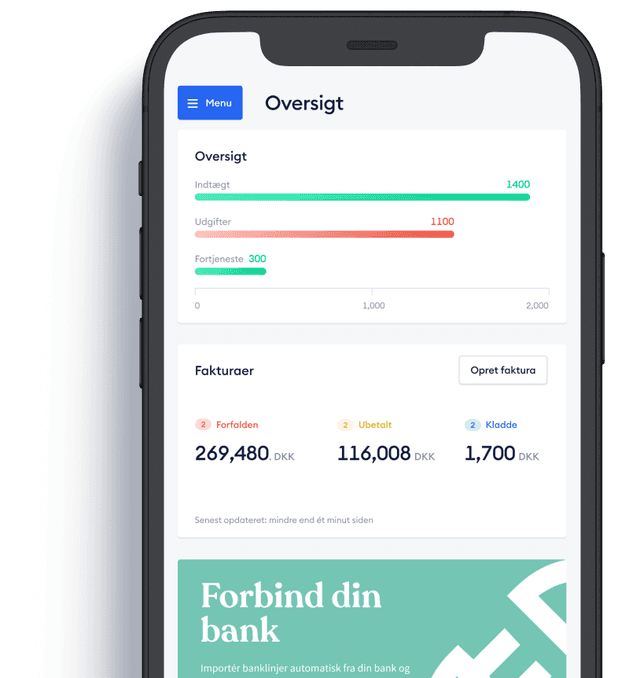Gratis og let regnskabsprogram - Kom i gang på 2 min.