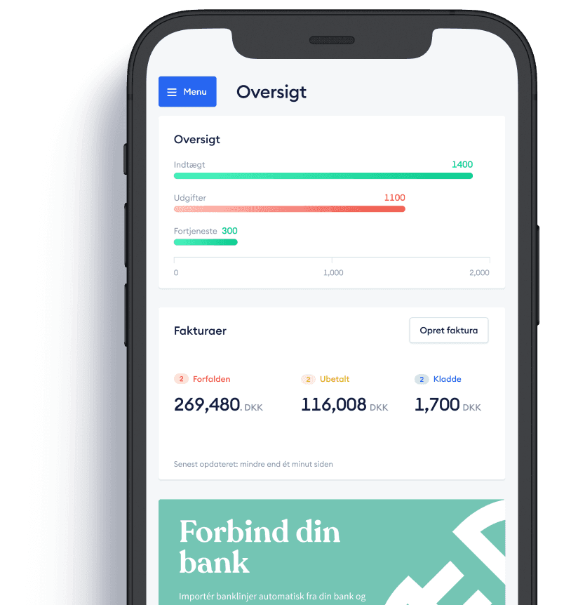 Gratis og let regnskabsprogram - Kom i gang på 2 min.